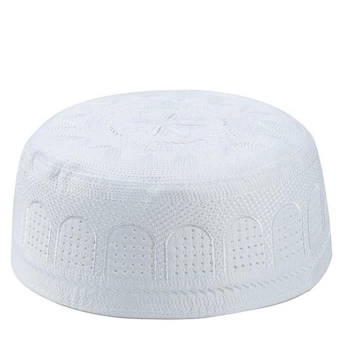 Musulman hommes prière chapeaux coton broderie casquettes arabe homme ...