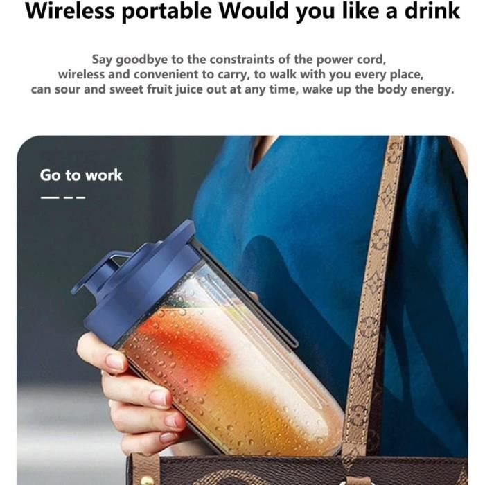 6 Lames Portable Blender Fruit Blender Automatique Usb Smoothie Blender ...