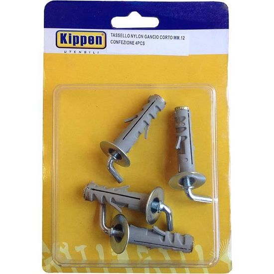 Kippen 9022a2 Kit Composé 4 Chevilles Fixation À Expansion 12 Mm ...