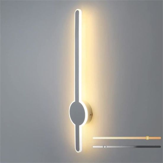 Longue Barre Acrylique Applique Murale Interieur Led Dimmable Lampe ...