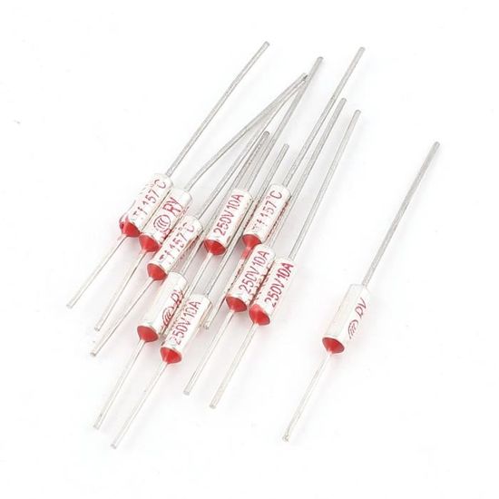 SOURCING MAP 10Pcs Fusible thermique de coupure AC 250V 10A RY TF 157 Degrés Celsius - Cdiscount ...