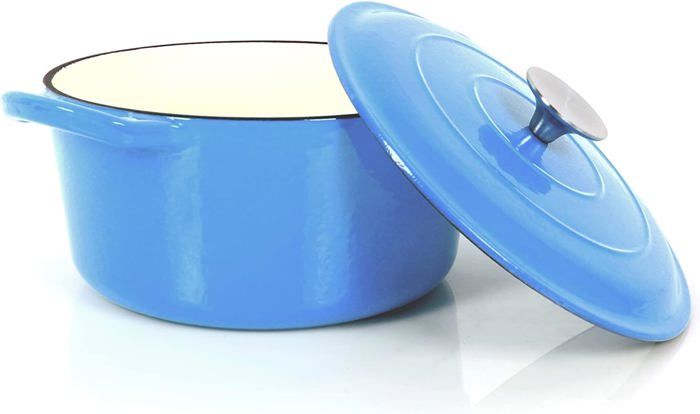 Cocotte en fonte avec revêtement émaillé, Marmite à pain, Convient pour ...