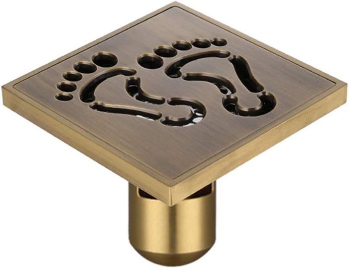 Caniveau De Douche En Laiton 4 Pouces Carré Drain De Douche Avec Grande ...