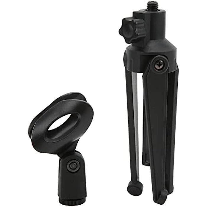 Noir-Trépied de bureau pliable pour microphone, mini support de table ...