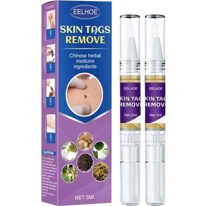 Elimination des Acrochordon, Skin Tag Remover, 2 PCS Sérum d ...