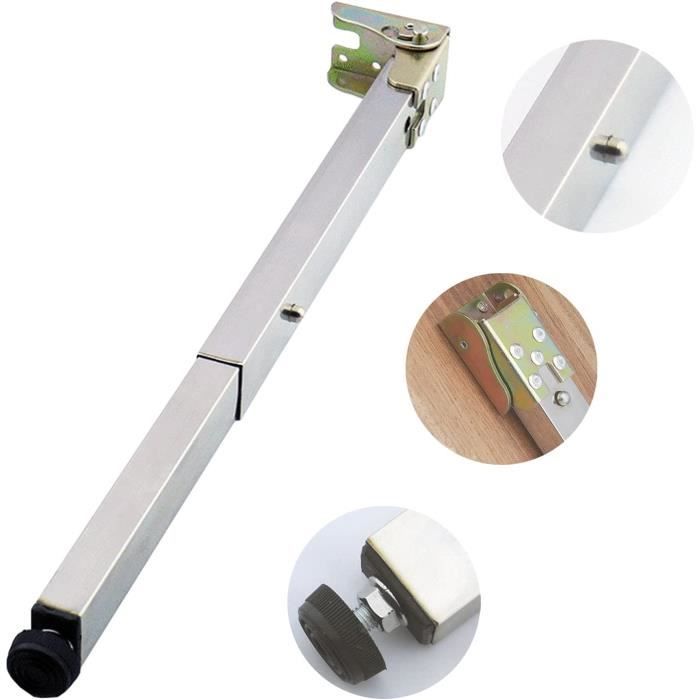 Pied Table Rabattable, Pied de Table Réglable en Acier Inoxydable ...