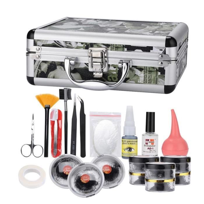 Kit professionnel d'extension de faux cils Kit d'outils complet pour ...