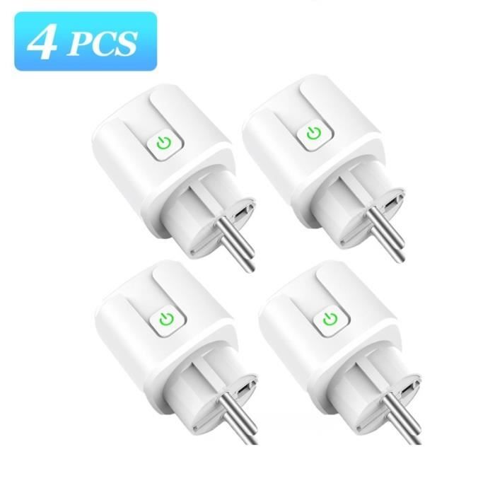 Prise électrique,Prise intelligente Tuya WiFi 4400W, 220V, sans fil ...