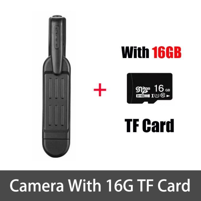 Caméra miniature,Mini caméra de corps portable T189 HD 1080P ...