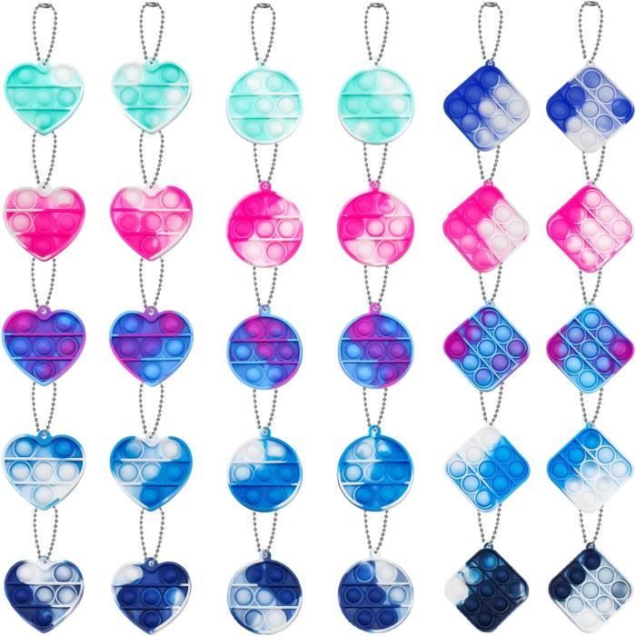 Mini Fidget Toys Porte Clef Enfant Mini Push Fidget Bubble Mini ...