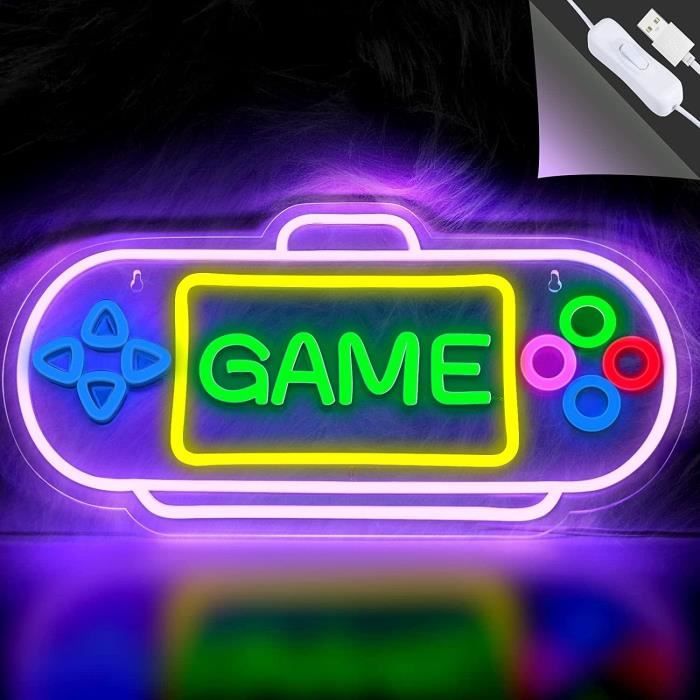 Bingluck2U Neon Gamepad Neon Ledalimenté Par Usb Enseigne Lumineuse ...