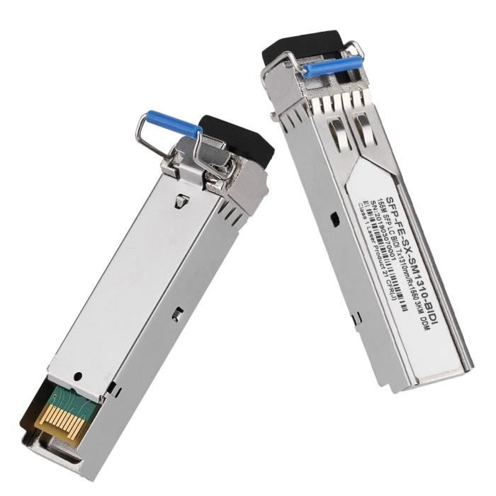 Émetteur-récepteur SFP - FDIT - SFP-FE-SX-SM1310-BIDI - Fibre Monomode - 100 Mo - 3 Km ...