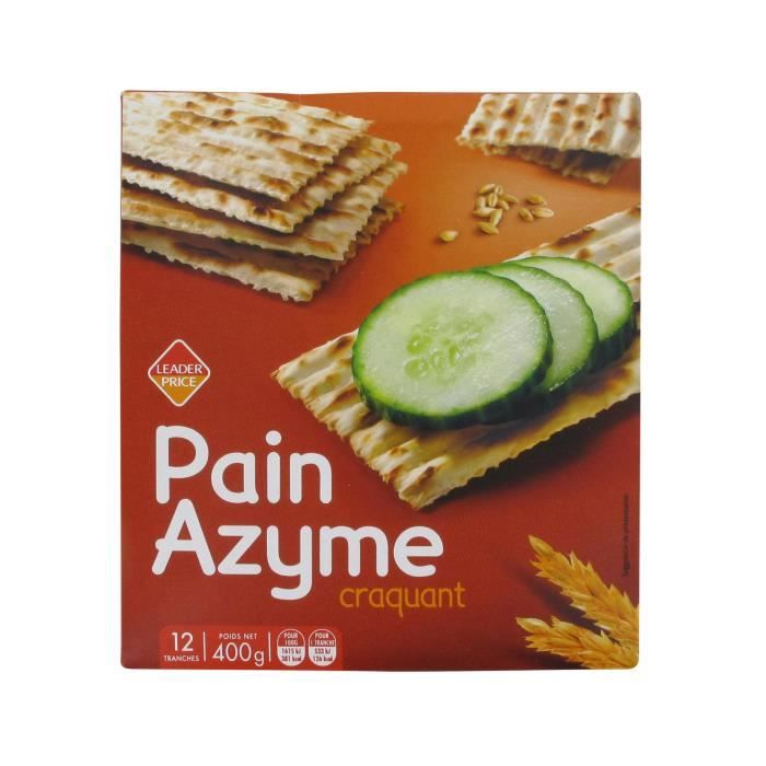 Pain azyme craquant Leader Price - 400g - Cdiscount Au quotidien