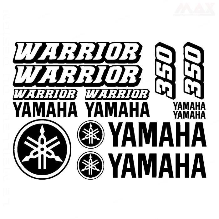 13 stickers WARRIOR – NOIR – YAMAHA sticker WARRIOR - YAM427 ...