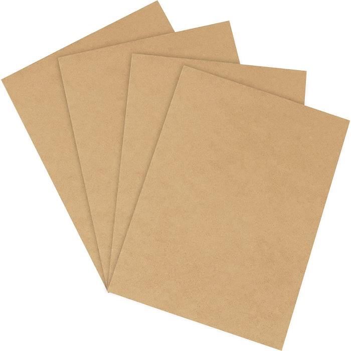 BELLE VOUS Panneau MDF de 2 mm (Lot de 30) - 15 x 20 cm - Plaque Bois ...