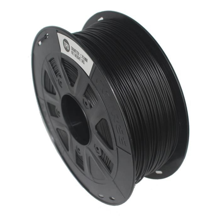 TEMPSA 1.75mm 1KG TPU Filament Bobine Recharge Pour Imprimante 3D Noir ...