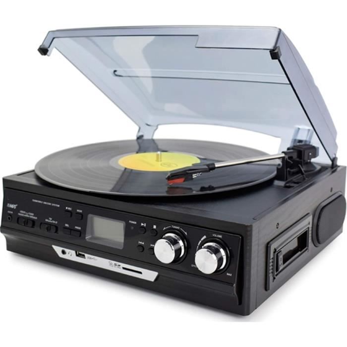 Tourne-Disque Avec 2 Haut-Parleurs, Tourne-Disque Phonographe ...