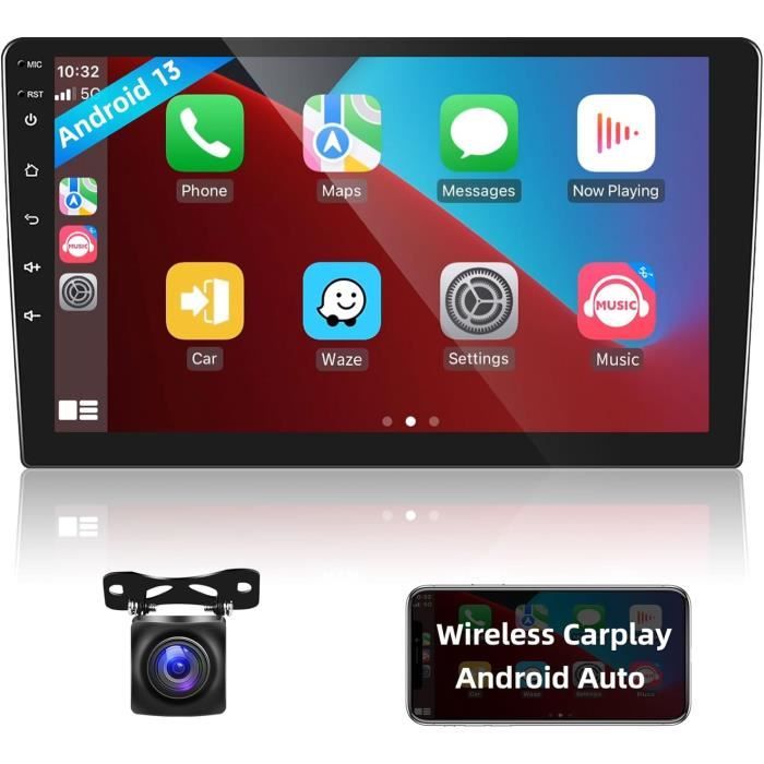 Carplay Sans Fil Android Auto Autoradio 2 Din Android 10,1 Pouces Écran Tactile Double Din Radio ...