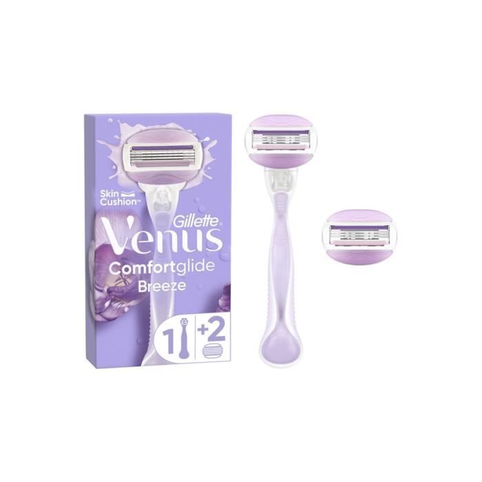 Rasoir - GILLETTE - Venus ComfortGlide Breeze - 2 recharges - Rasage ...