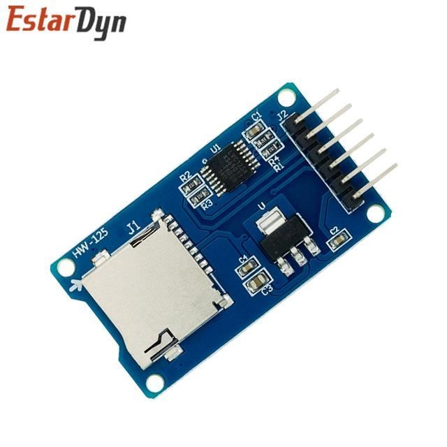 Circuits intégrés,TF Card Module--Carte D'extension De Stockage Micro Sd Tf, Module Spi Pour La ...