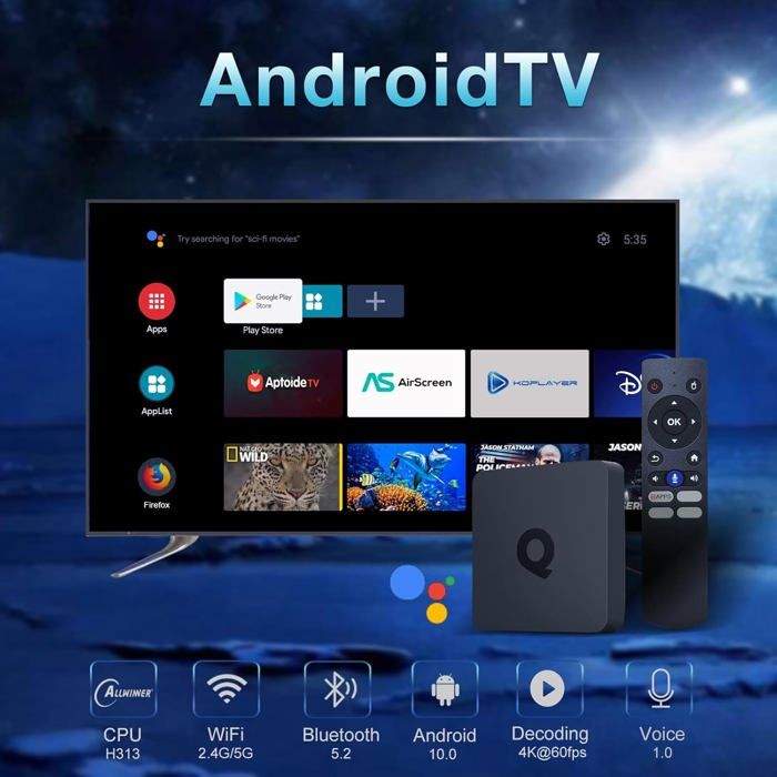 Android TV Box, TV Box Android 10.0 2GB RAM 16GB ROM H313 Quadcore ...