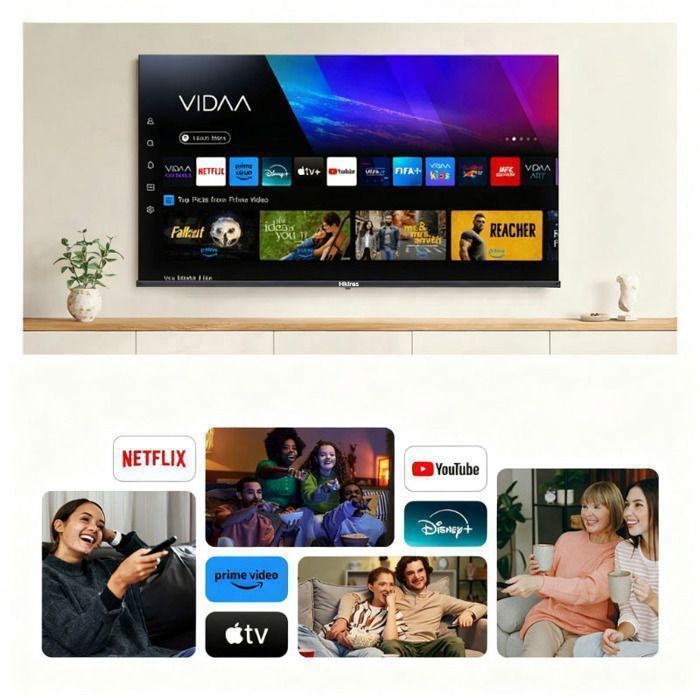 Hikers TV LED FHD 43" (108 cm) Smart TV VIDAA- Netflix, Prime Video ...