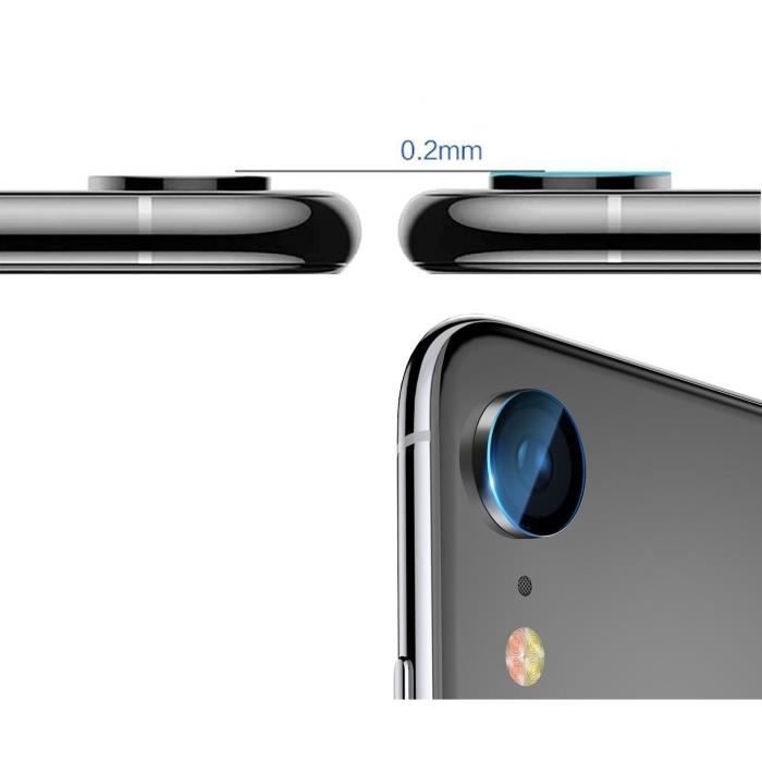 Lot de 3 Verres Trempé Protection Caméra pour Apple iPhone XR - Film ...