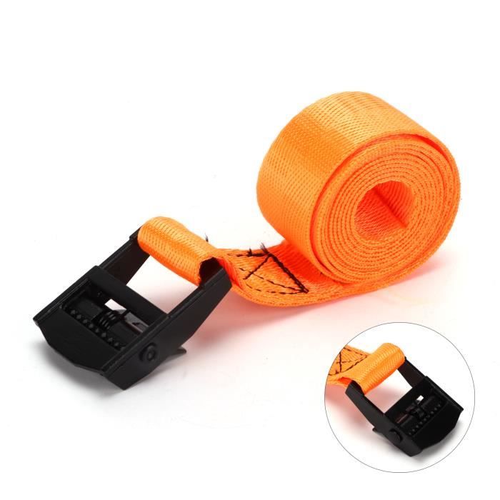 VGEBY sangles de fixation 2 pièces sangles d'arrimage orange 25mm ...