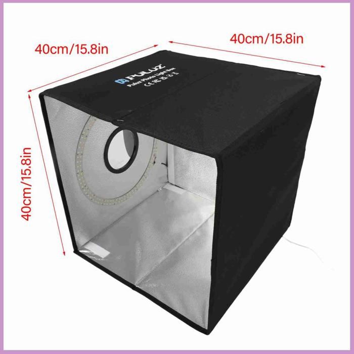 Caisson Lumineux LED pour Photo - Pliable et Portable, 10 Niveaux de ...