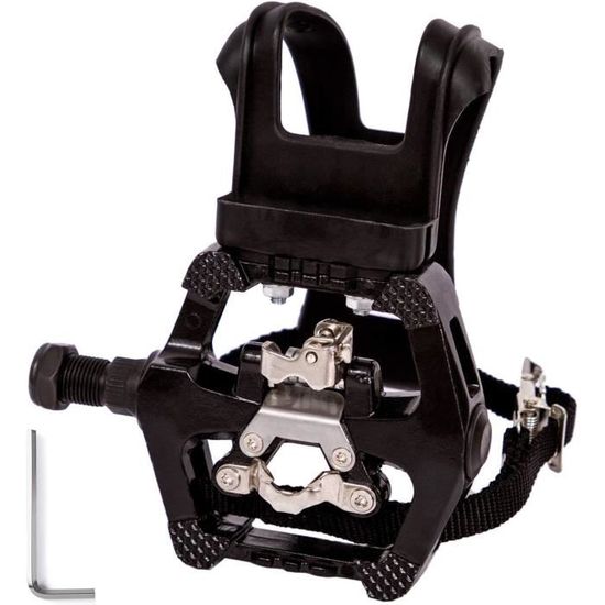 Pedal Spd Vélo Pédales Avec Ceinture Et Cage, Convient Aux Vélo De ...