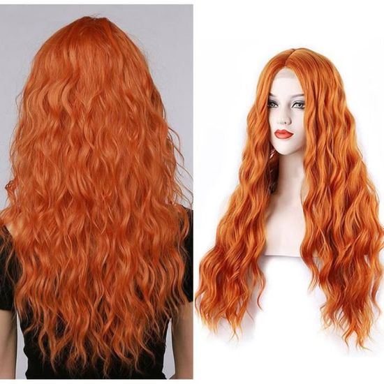 Longue Bouclé Perruque pour Femme, Naturelle Couleur Synthétique ...