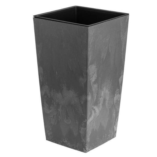 Pot de fleur - Noname - Haut cache pot - Gris clair - 7,2 L - Aspect ...