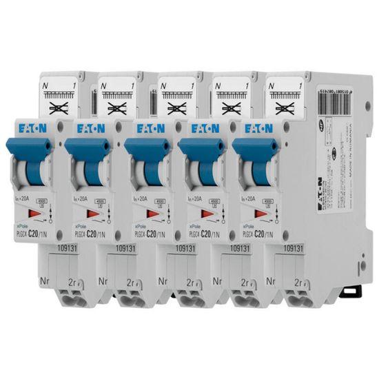Disjoncteur - EATON - PLG4 - Lot de 5 - 20A - Courbe C - Protection ...