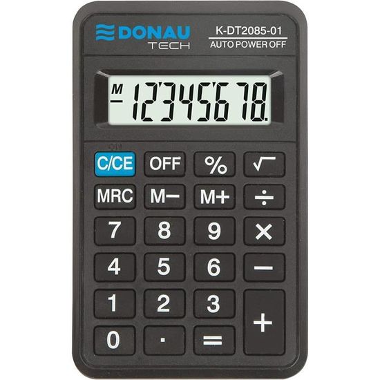 Calculatrice de Poche DONAU Tech-K-DT2085-01 Fonction Racine à 8 ...