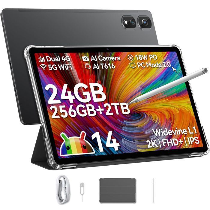 Blackview Tab 16 Pro Tablette Tactile 11.0" 24 Go + 256 Go 7700mAh 13MP ...