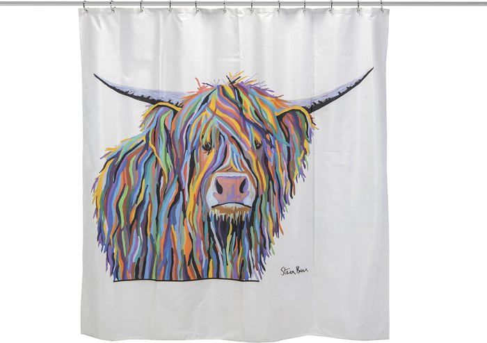 Croydex Art by Steven Rideau de Douche avec Traitement antimicrobien ...