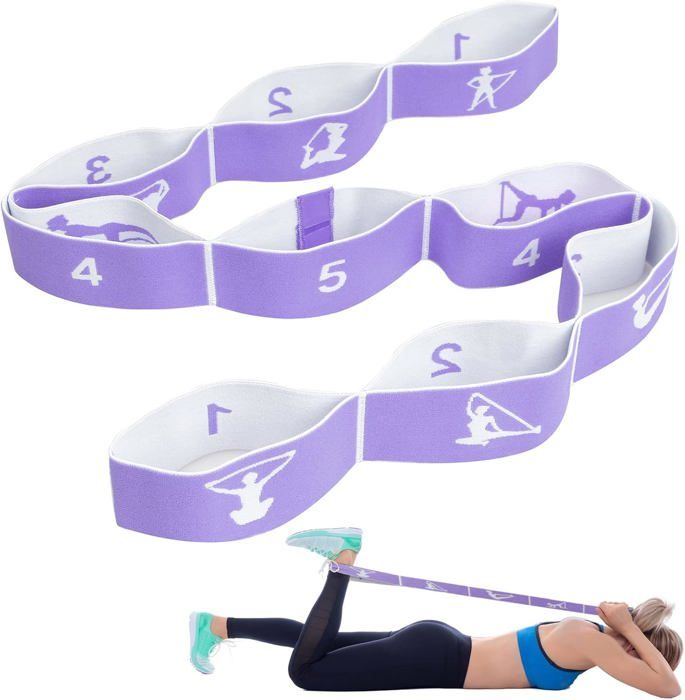 Sangle Yoga Extensible - AQSACOKIYA - Sangle de Yoga pour Meilleurs ...