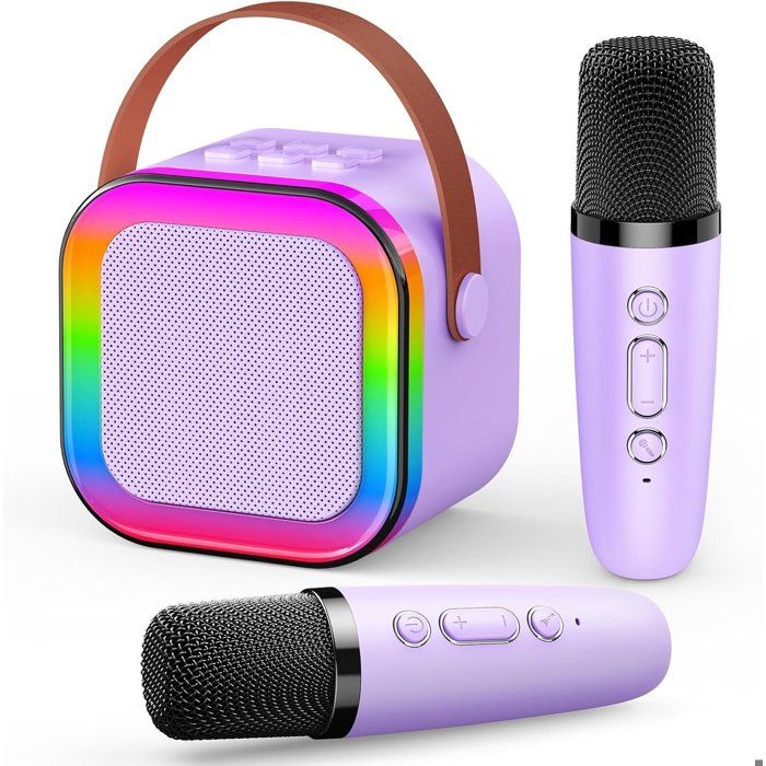 Micro Enfant pour Chanter, avec lumière LED et Haut-Parleur Intégré ...