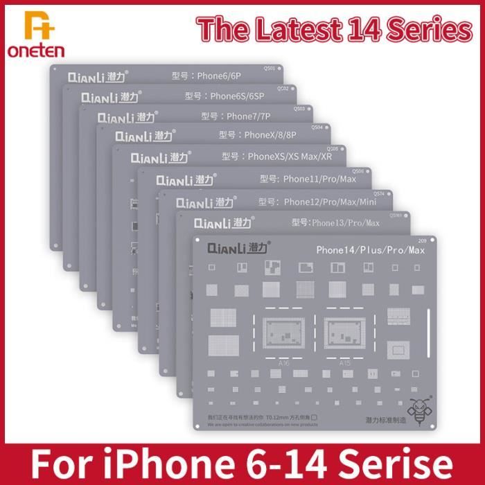 Série 14-QIANLI-Kit de galets de plantation BGA, 18 filets à souder ...