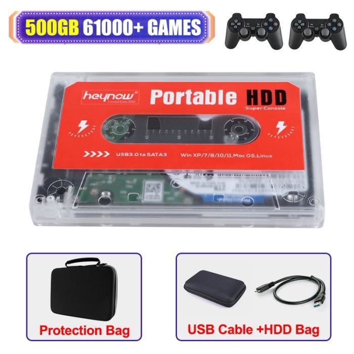 500 avec contrôleur - Batocera Portable HDD 2T 72000 + jeux 80 ...