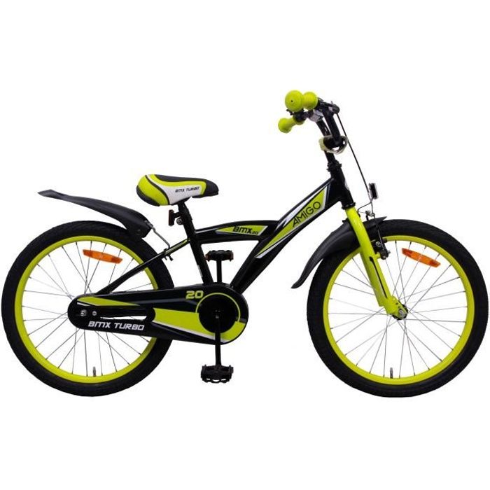 Amigo BMX Turbo | Vélo enfant 20 pouces | Pour garçons à partir de 5-9 ...