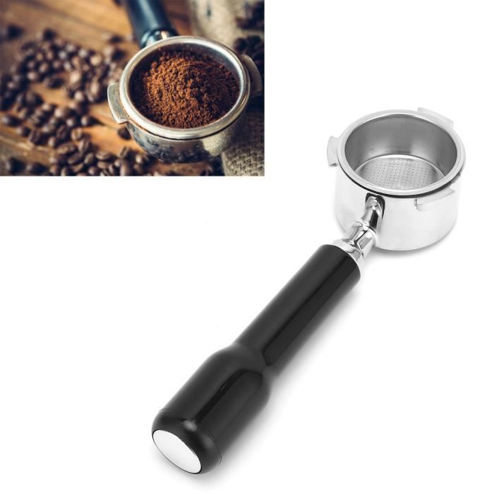 SHO Café sans fond porte-filtre porte-filtre en acier inoxydable panier ...
