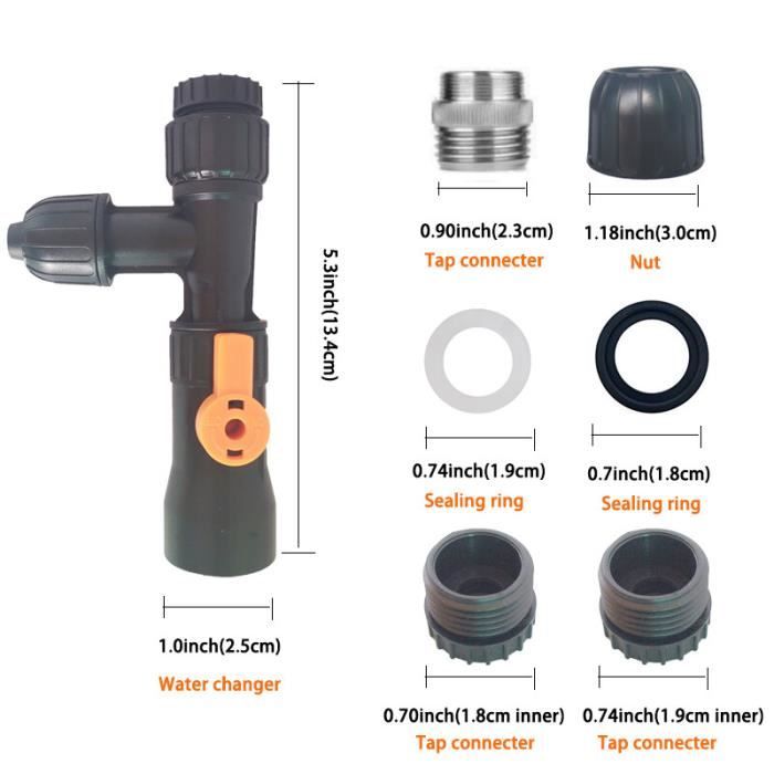 Changeur d'eau - Water Changer - Plastique - Changement d'eau facile - Outil de nettoyage pour ...