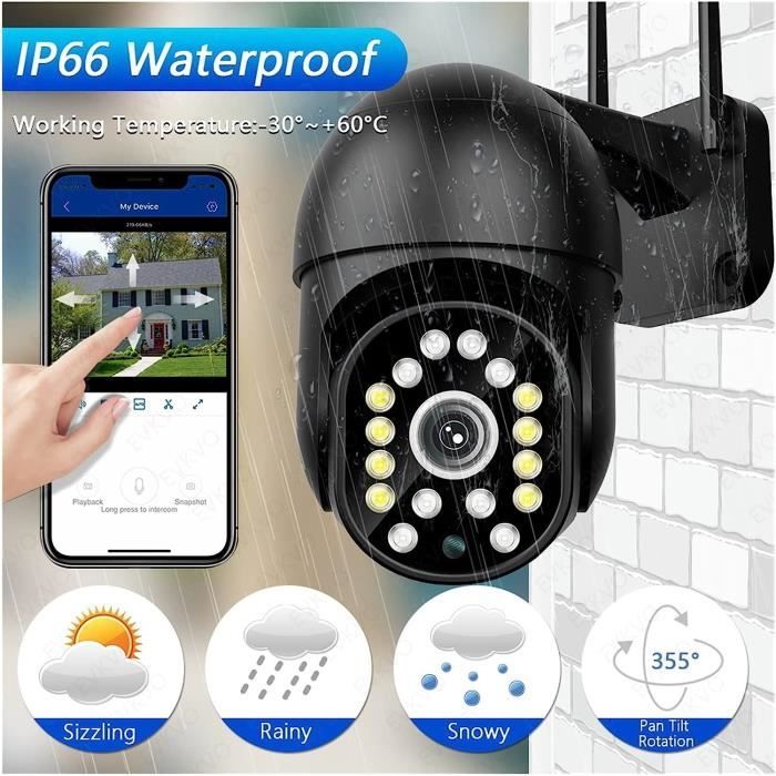 Caméra De Sécurité Solaire Sans Fil 5Mp Ptz Caméra De Sécurité Solaire ...