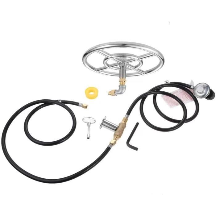 Kit d'installation d'anneau de brûleur, LP propane gaz Fire Pit Burner ...