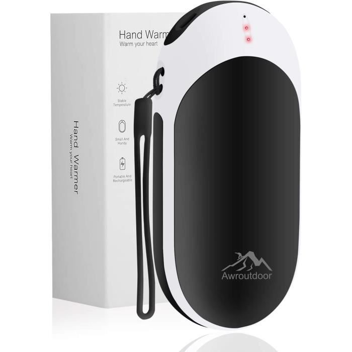 Chauffe-Mains Rechargeable,9000 mAh USB Chaufferette Main Poche ...