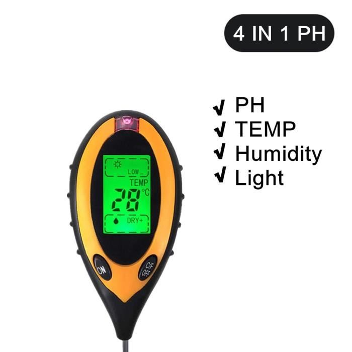 Mesure-controle,Testeur de PH-mètre de sol EC pour PH, TDS, CF, d ...