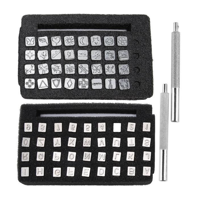 Outil de poinçonnage en cuir - HURRISE - Estampage du cuir - Lettres et ...