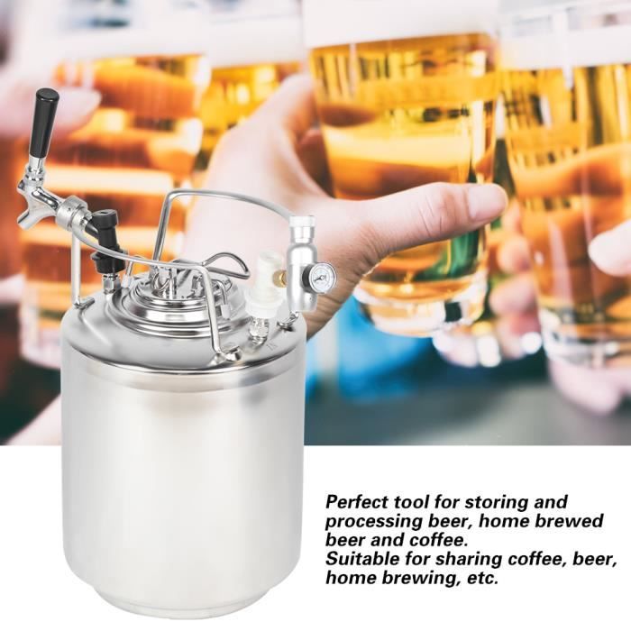 Minifinker 10L 304 En Acier Machine À Bière Baril de bière CO2 Chargeur ...