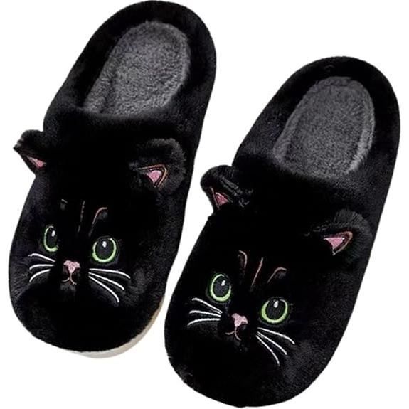 Chaussons Pantoufles Chat Femme - Mignon et Confortable - Semelle ...